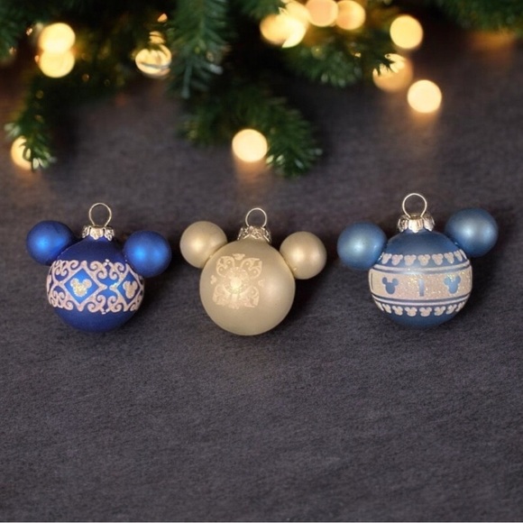 Disney | Holiday | Disney Mickey Tree Ornaments Set Of Three From ...